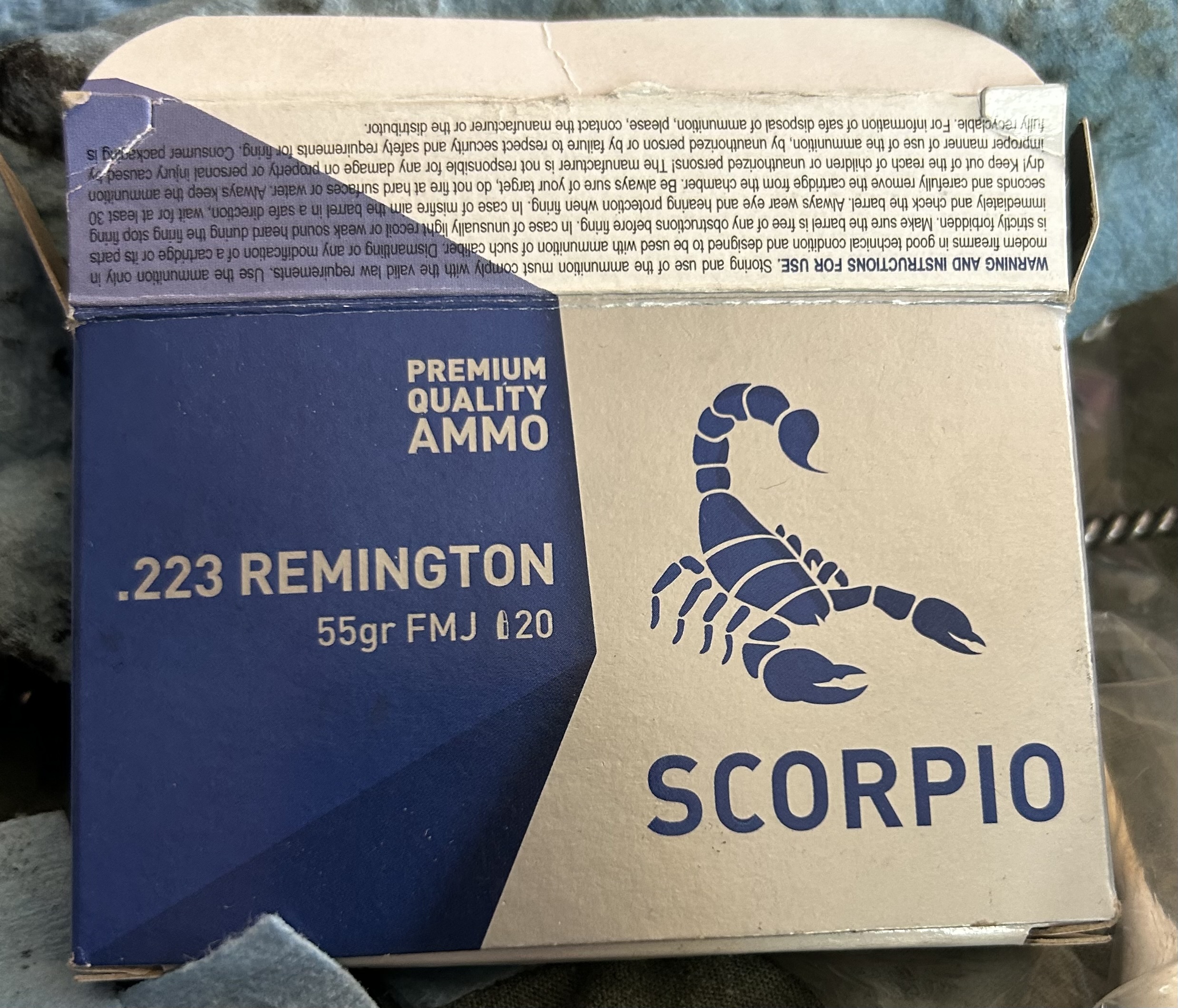 STV Scorpio .223 Remington 55gr FMJ Ammo 20rd | Prepper Gun Shop