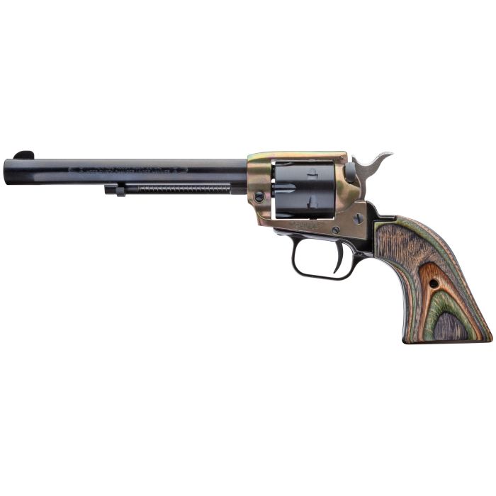 HERITAGE ROUGH RIDER REVOLVER 22/22M 6.5" SIMULATED CASE HARDEN CAMO ...