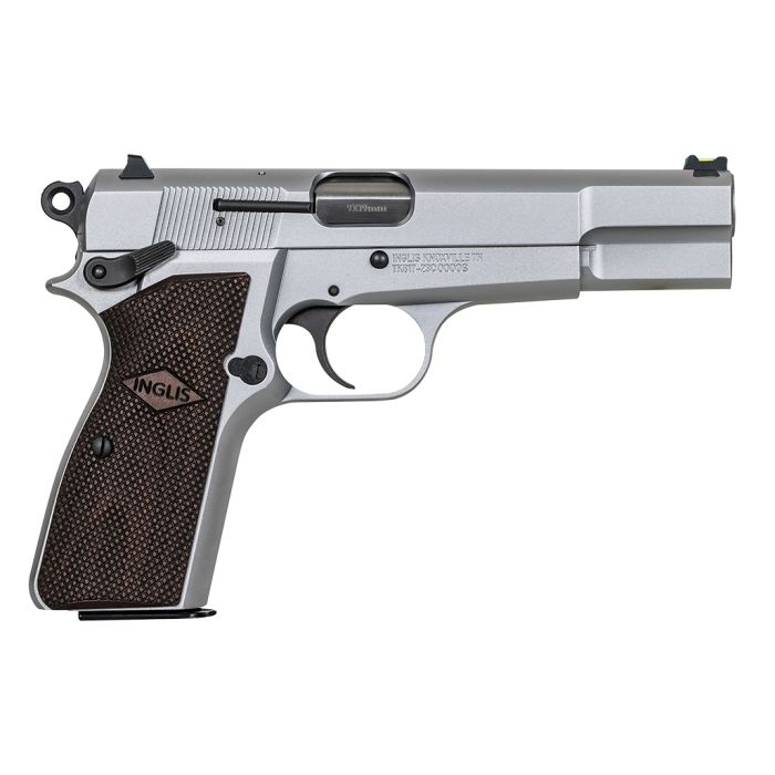 MAC Inglis P35 9mm Pistol Nickel 4.7in 15rd | Prepper Gun Shop