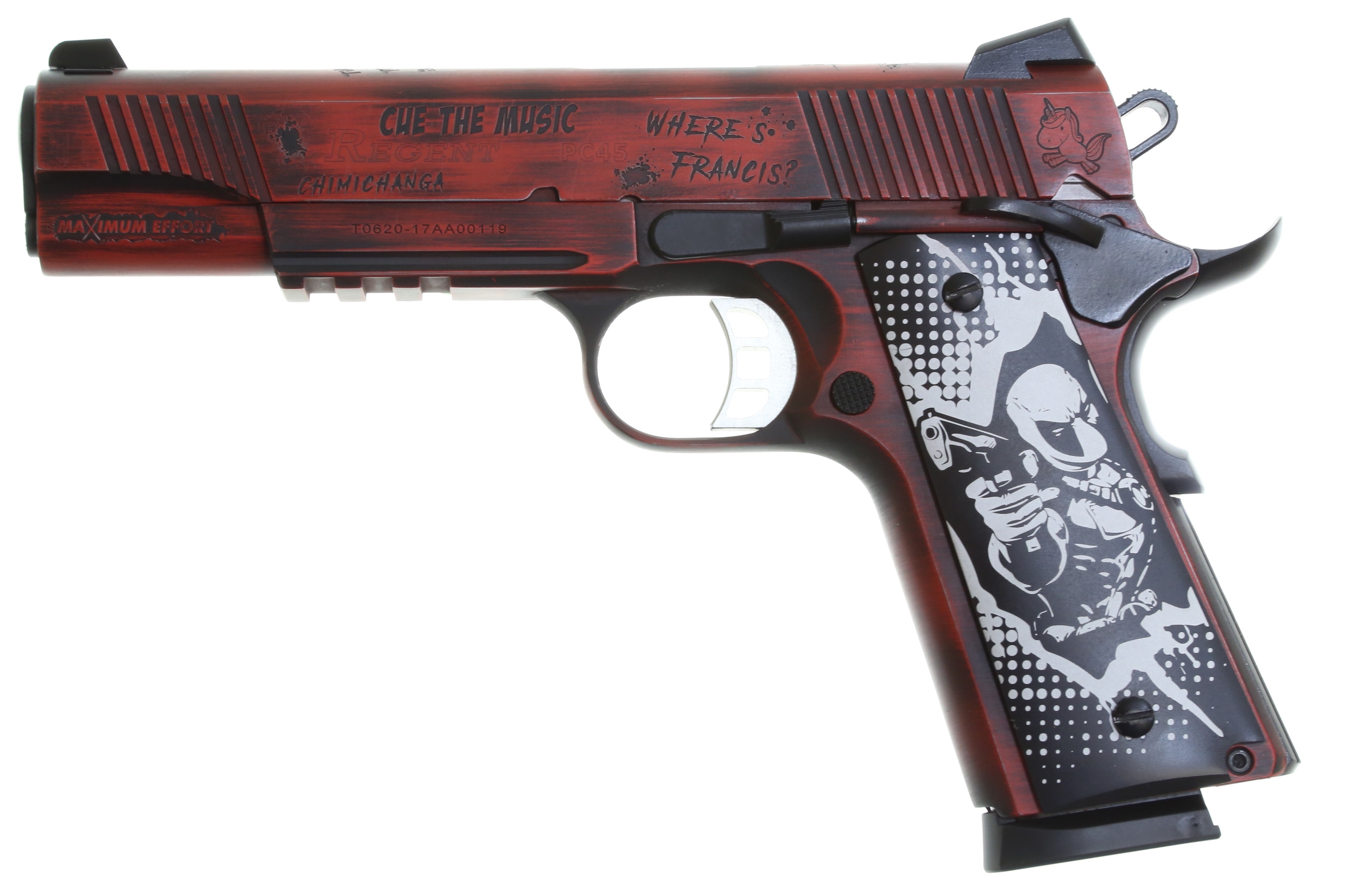 TISAS/LKCI REGENT PC45 1911 45ACP PISTOL STAINLESS STEEL DEADPOOL CERAKOTE 8RD